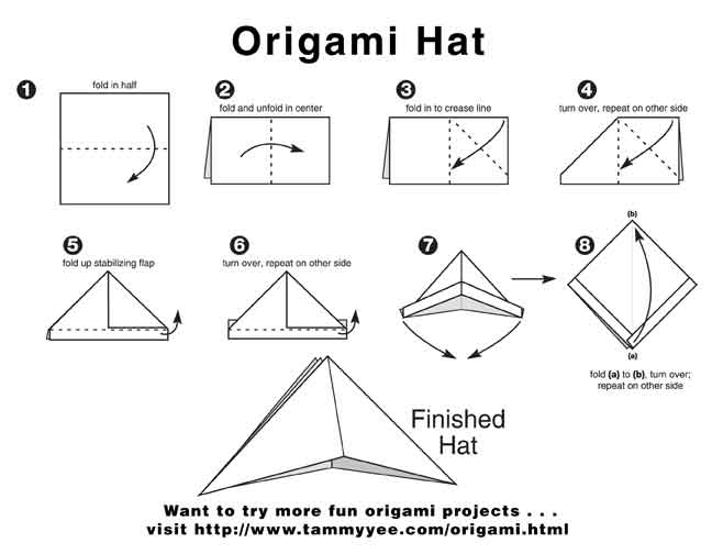 Are na Origami sailor hat hat instructions origami embroidery origami Are na Origami sailor hat hat instructions origami embroidery origami
