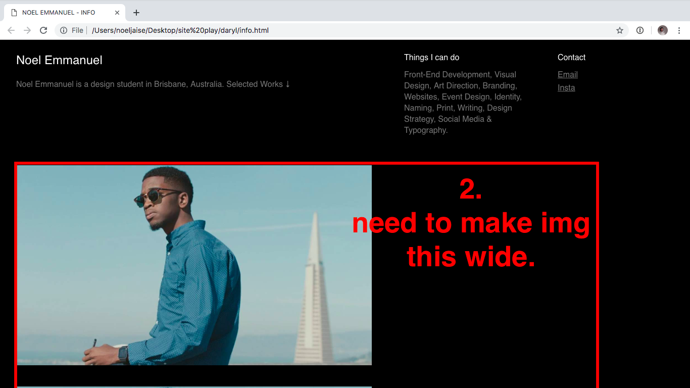 html - Increasing image width across different section tags? - Stack Overflow